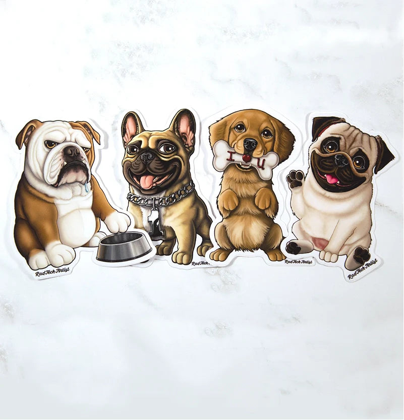 Dog Sticker Collection – Adorable & Artistic Vinyl Stickers